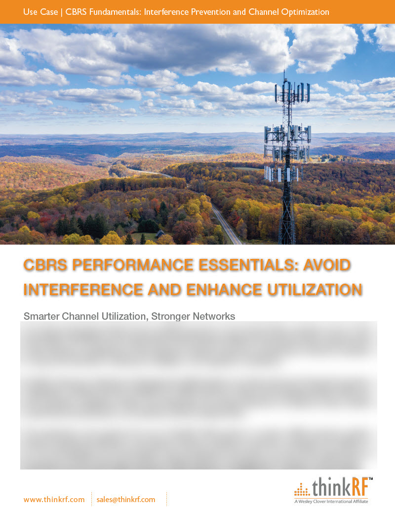 CBRS Fundamentals Interference Prevention and Channel Optimization
