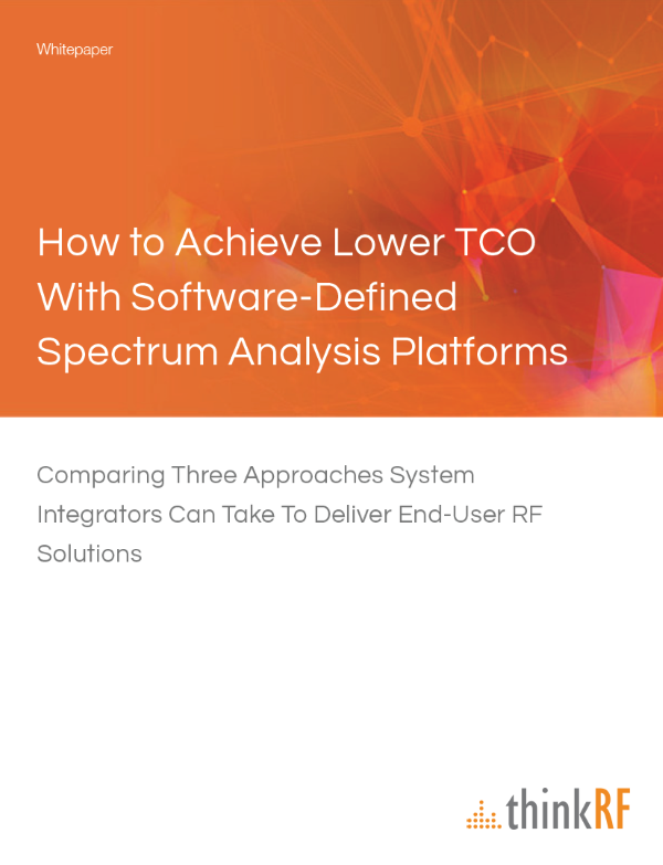 System integrators can achieve lower TCO with SDRs